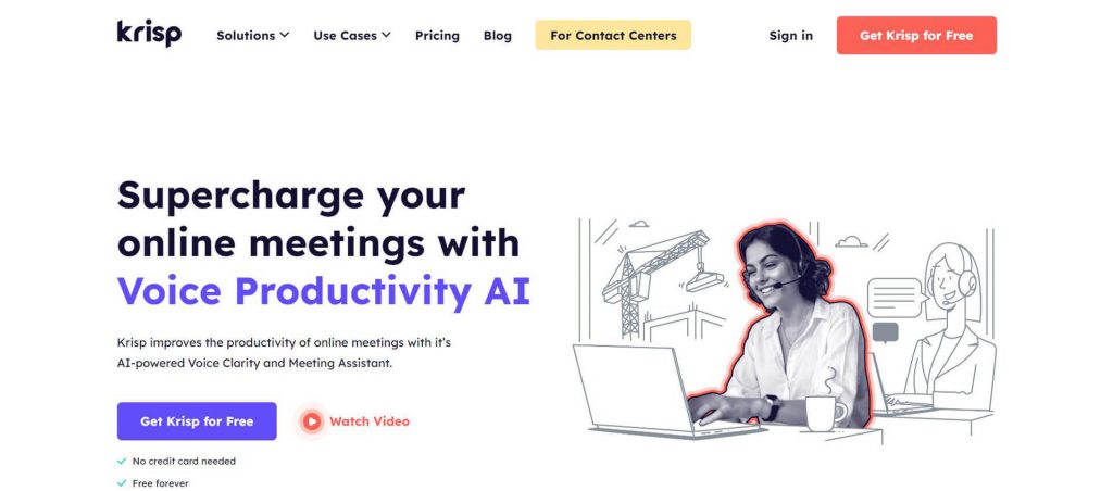 Krisp-Krisp官网:AI音频背景降噪软件-半给电商