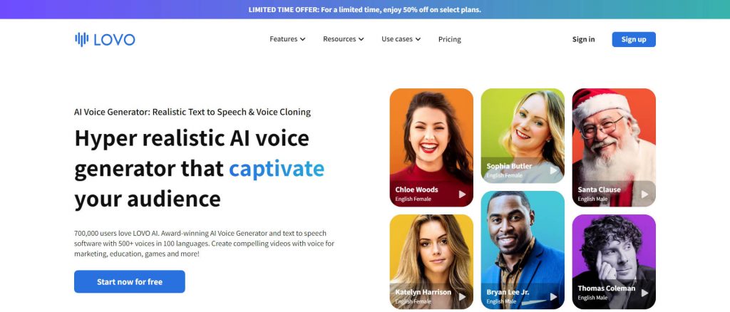 LOVOAI-LOVOAI官网:在线AI语音合成工具-半给电商
