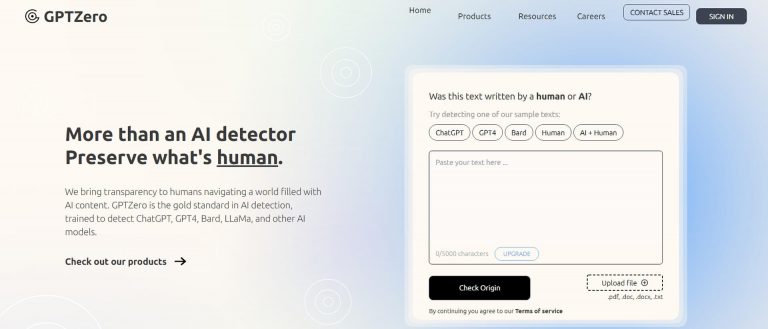 GPTZero-GPTZero官网:专业AI内容检测工具-半给电商